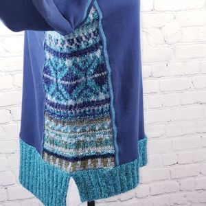 ruby moon | Sweaters | Anthro Ruby Moon Womens Blue Green Sweater ...